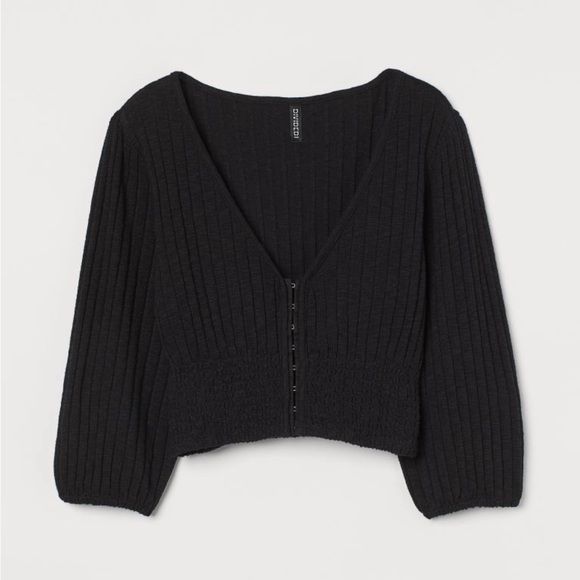 H&M | Tops | Hm Crop Top In Black | Poshmark